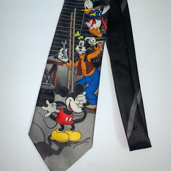 Disney | Accessories | Vintage Disney Mickey Goofy Donald Duck Necktie ...